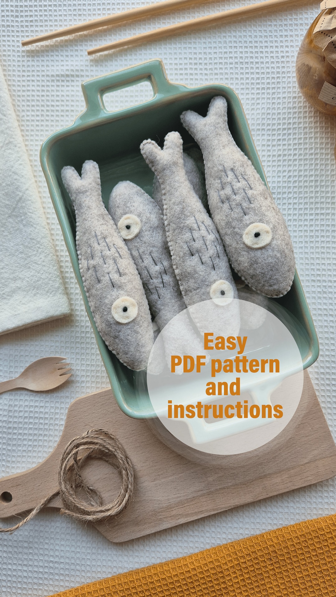Craft a Playful Felt Goggle-eyed Mackerel – Easy PDF Pattern, Big Fun ...
