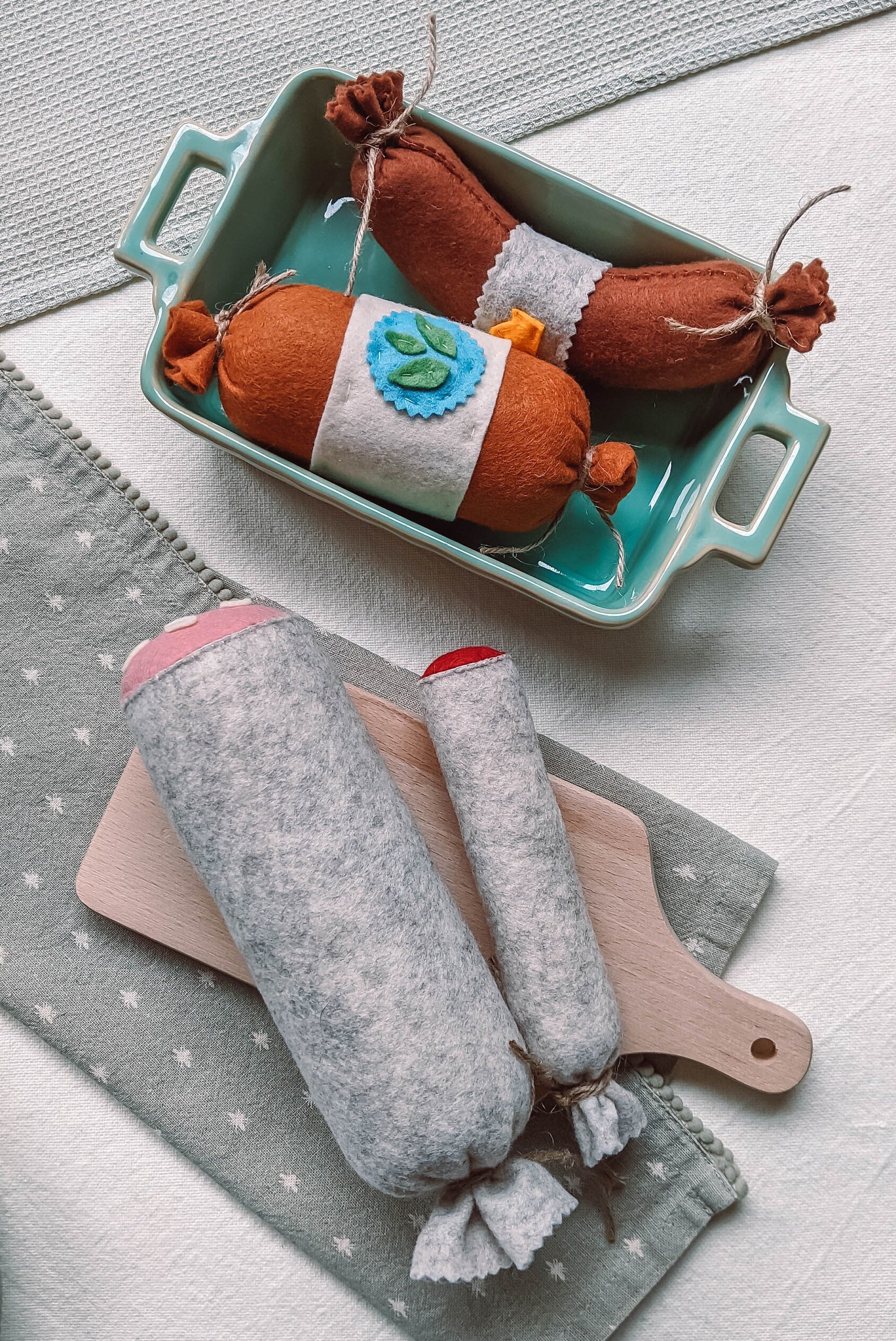 Felt Sausages – Pretend Play Food, Montessori Toy - Etsy