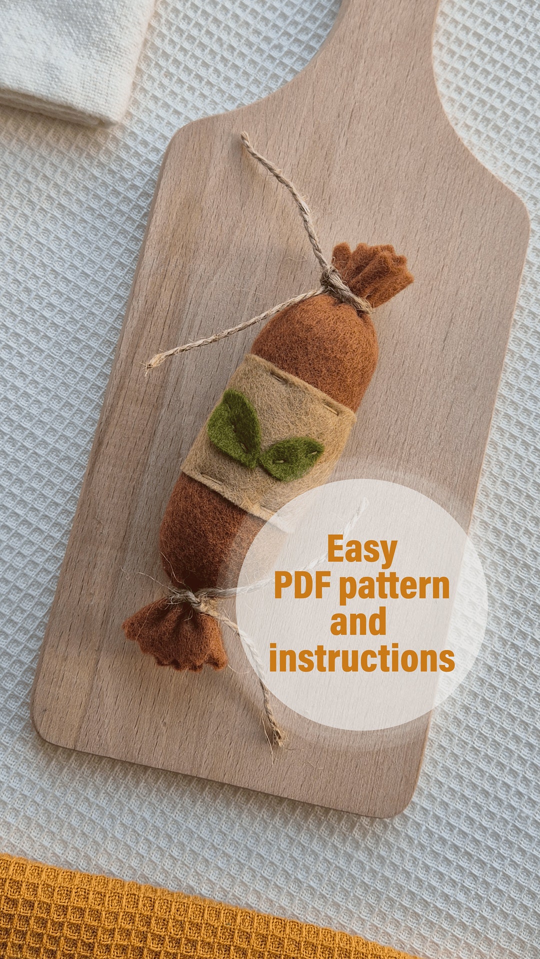Felt Herb-crusted Mini Sausage Sewing Pattern – Play Food (PDF Pattern ...