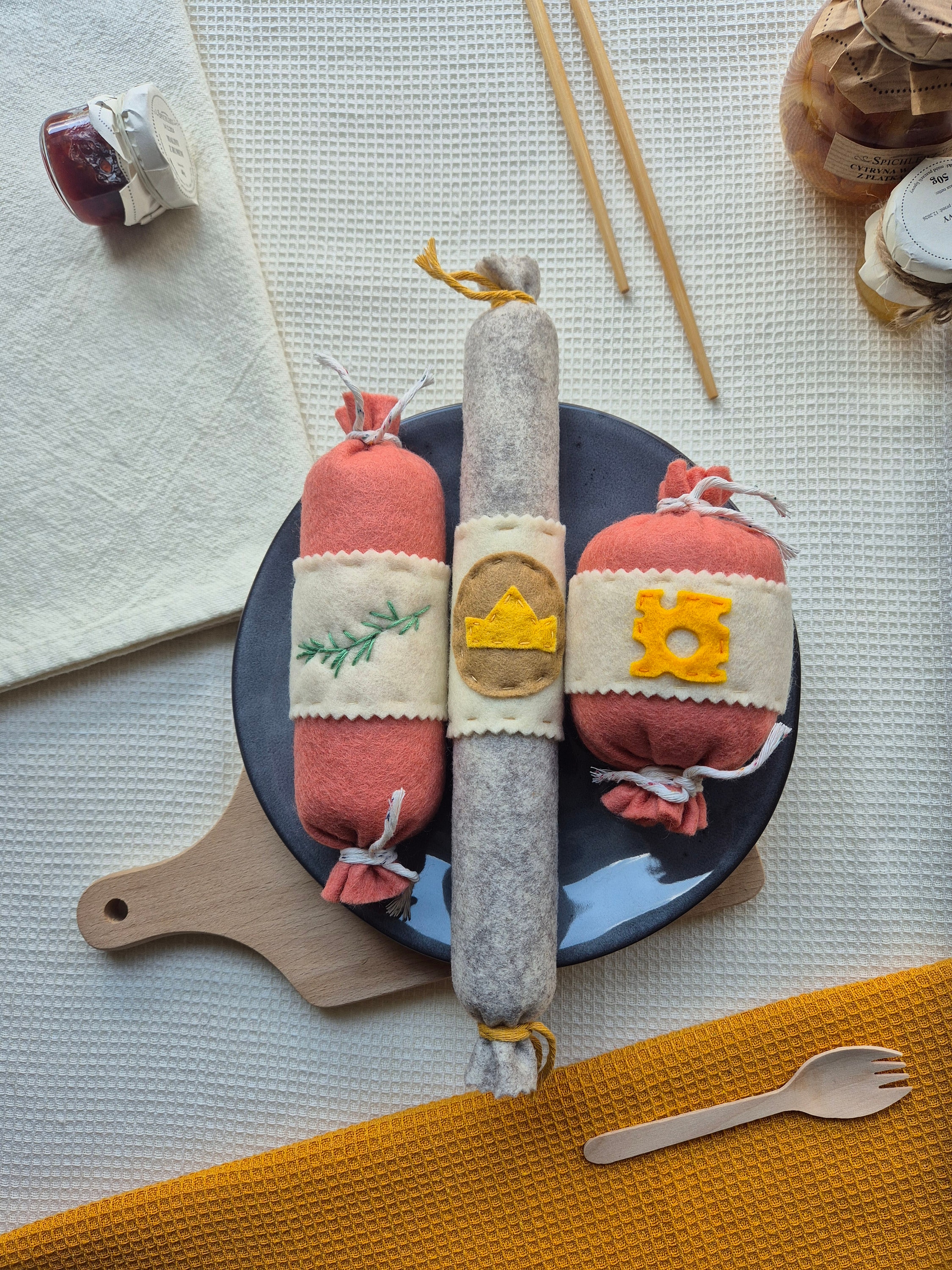 Gourmet Felt Sausage – Pretend Play Charcuterie, Montessori Toy - Etsy