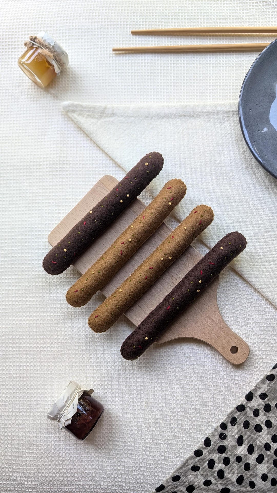 Felt Italian Grissini – Pretend Play Breadsticks, Kids Kitchen - Etsy