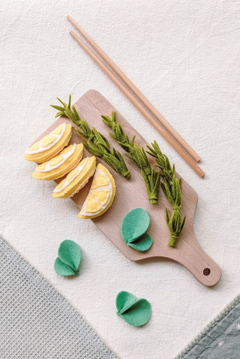 Fresh Felt Basil Flavorful Fun for Kitchens & More Food Addition to ...