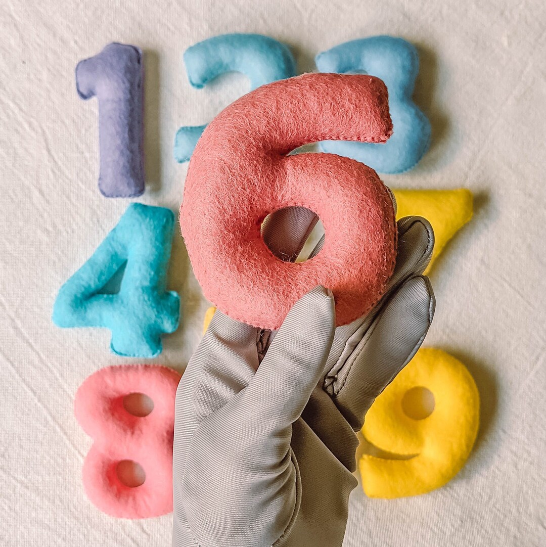 Felt Numbers Toys for Children Educational Numbers 0-9 - Etsy
