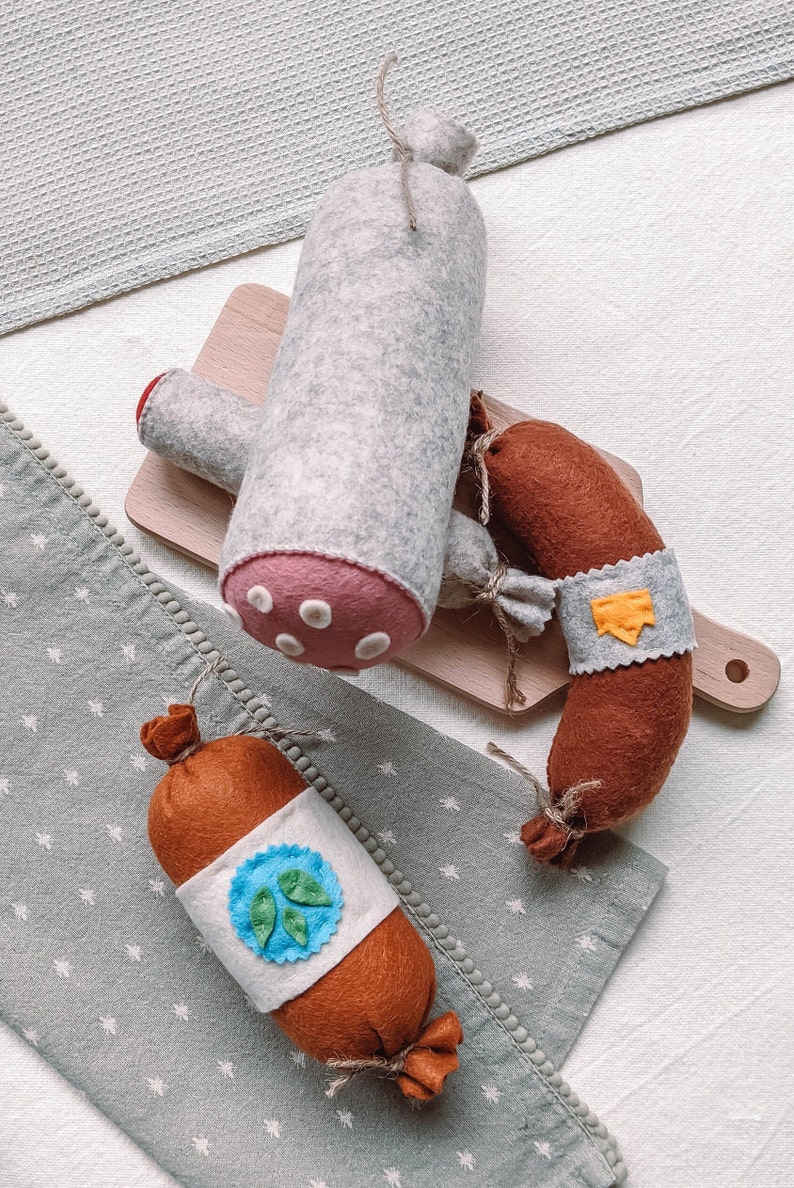 Felt Sausages – Pretend Play Food, Montessori Toy - Etsy