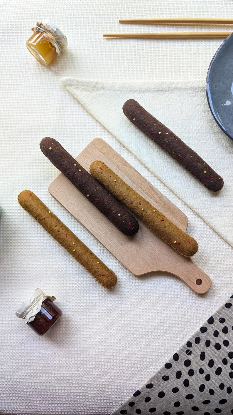 Felt Italian Grissini – Pretend Play Breadsticks, Kids Kitchen - Etsy