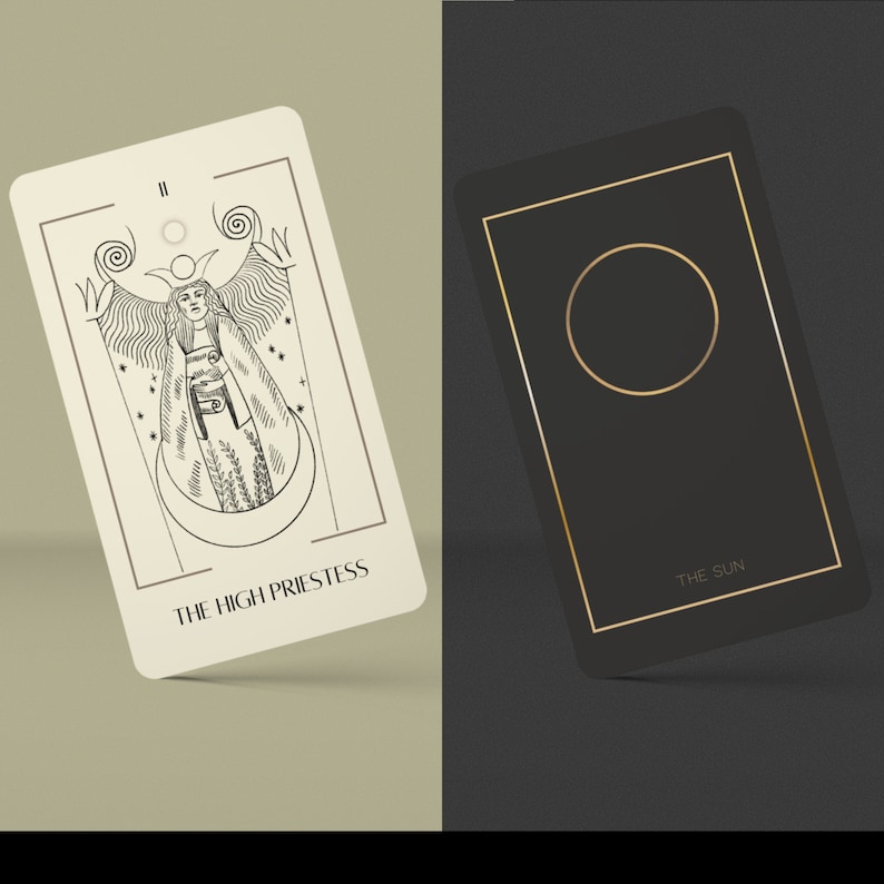 Tarot Cards Design Template for Creators - Etsy
