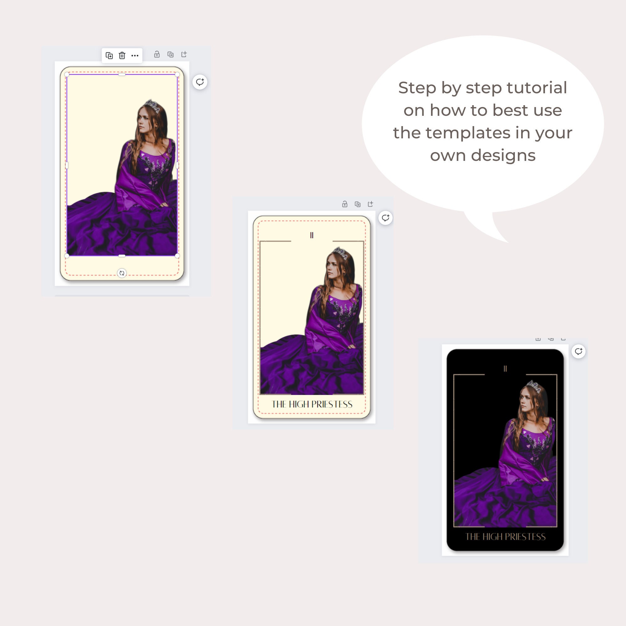 Tarot Cards Design Template for Creators - Etsy