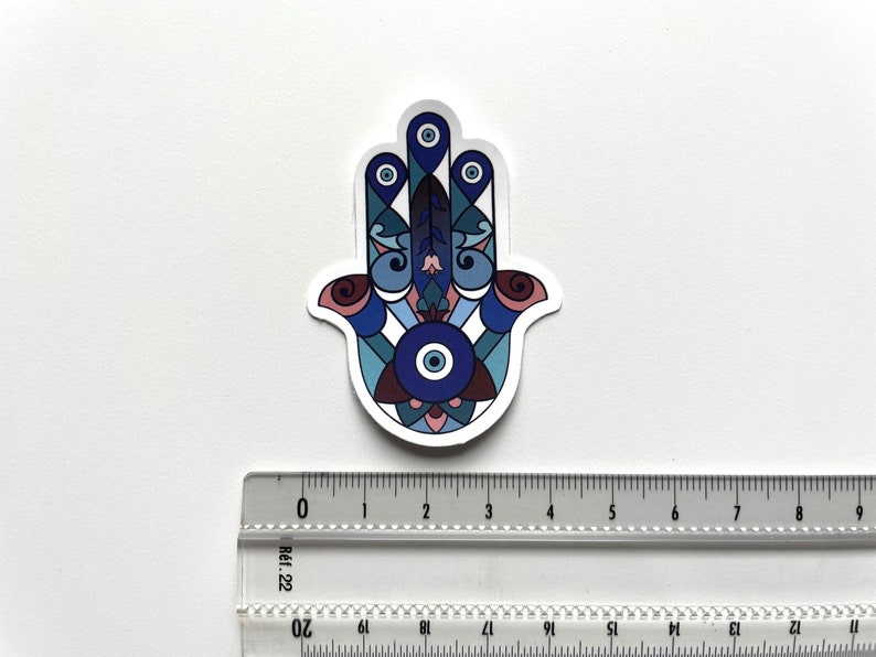Blue Evil Eye Stickers: Ward off Bad Luck With Style - Etsy