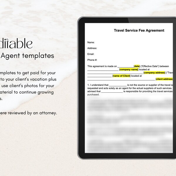 Travel Agent Forms - Etsy