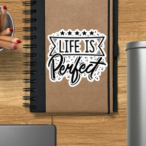 Life is Perfect Svg, Motivational Svg, Png, Pdf, Eps, Dxf Vector ...