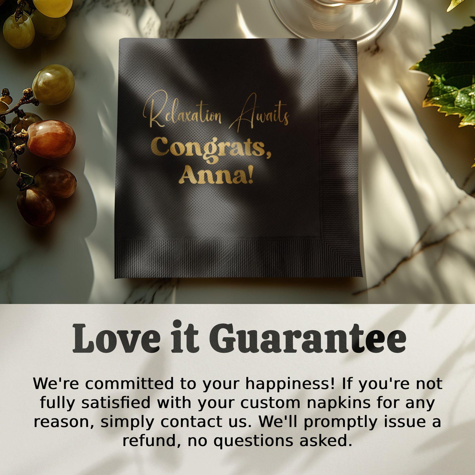 Custom Retirement Napkins, Personalized Retirement Gifts, Retirement ...