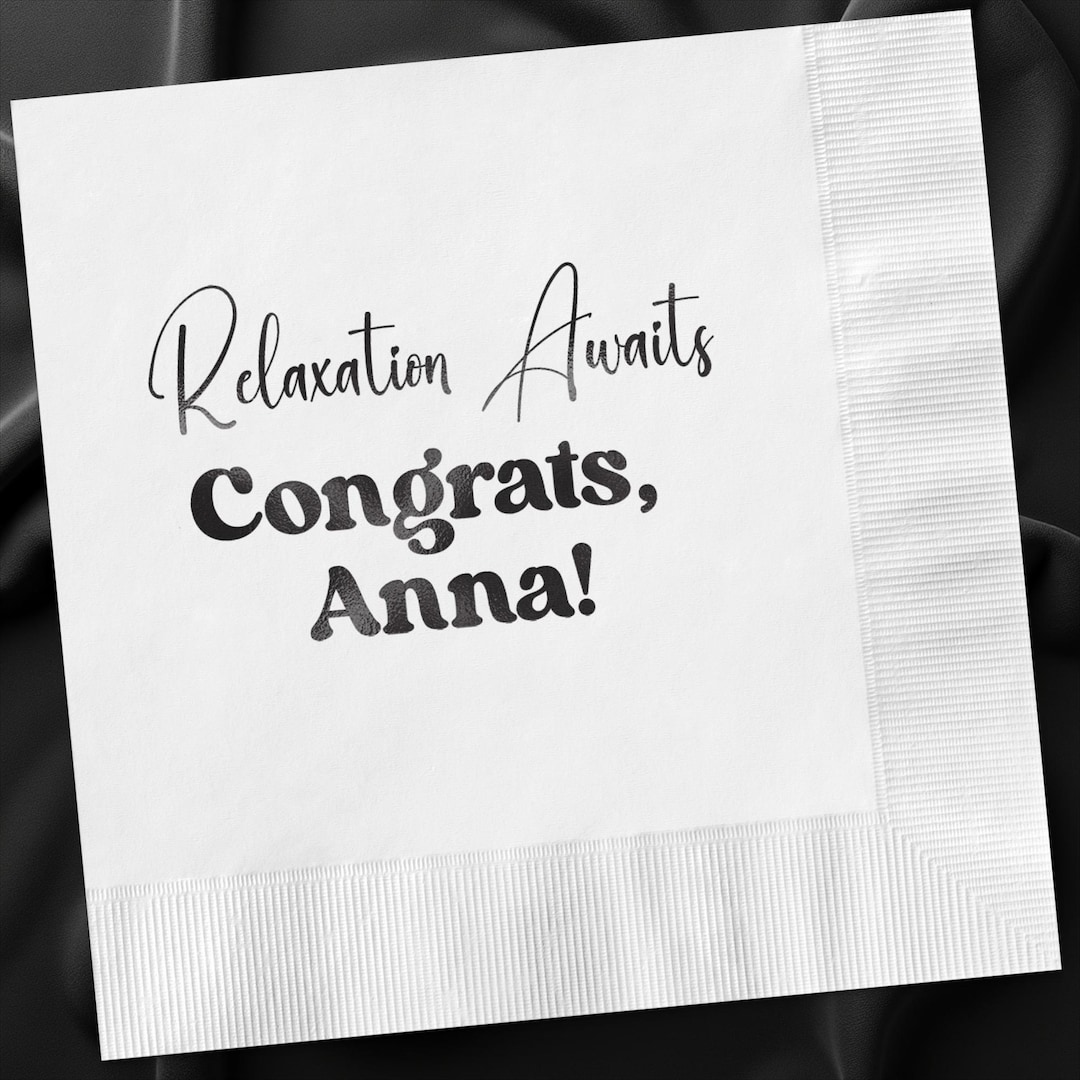 Custom Retirement Napkins, Personalized Retirement Gifts, Retirement ...