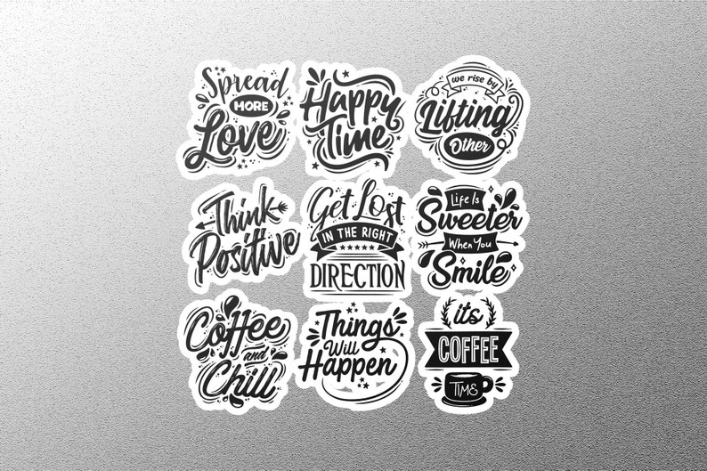 Motivational Quotes Bundle Svg, Lettering Designs Svg, Pdf, Eps, Dxf ...