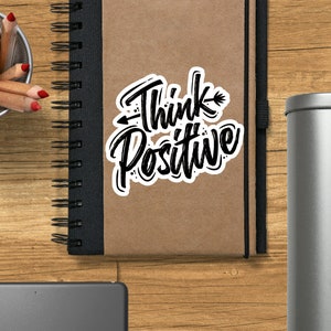 Think Positive Svg Motivational Svg Png Pdf Eps Dxf - Etsy