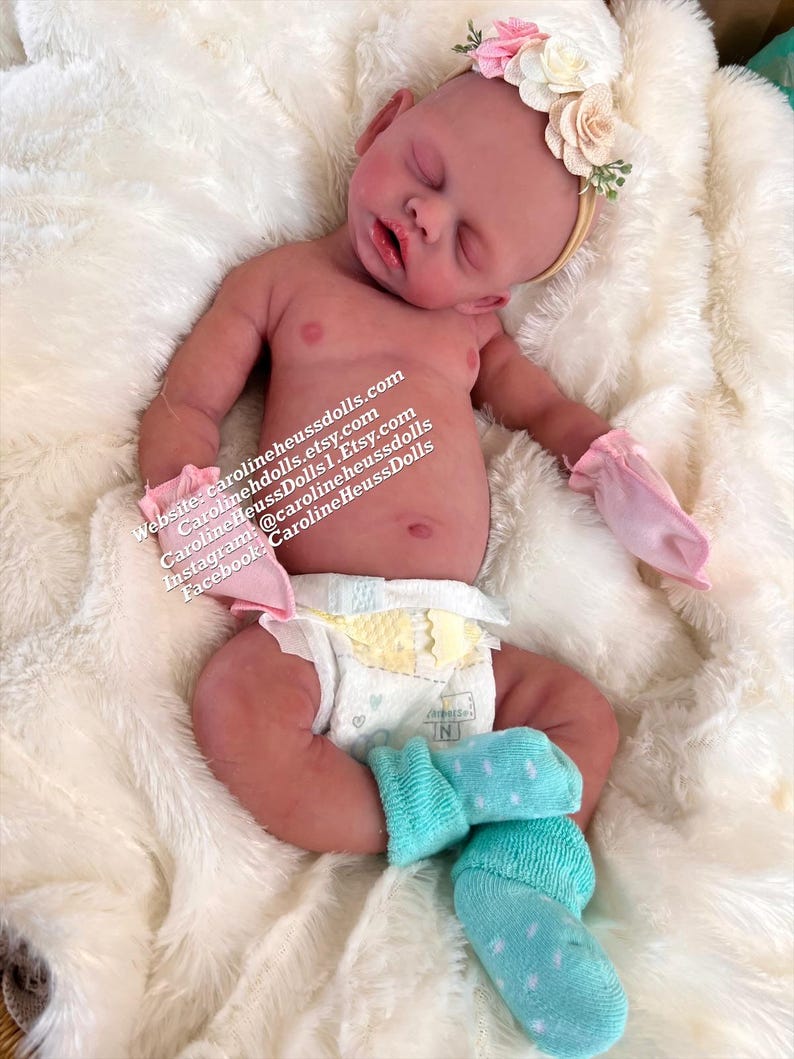 Custom Order, Soft Full Body Solid Silicone Chubby Newborn Reborn 8lb ...