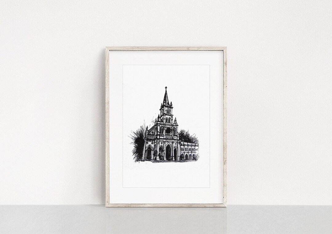 Printable Digital Wall Art, Singapore Landmark, Chijmes, Asian ...