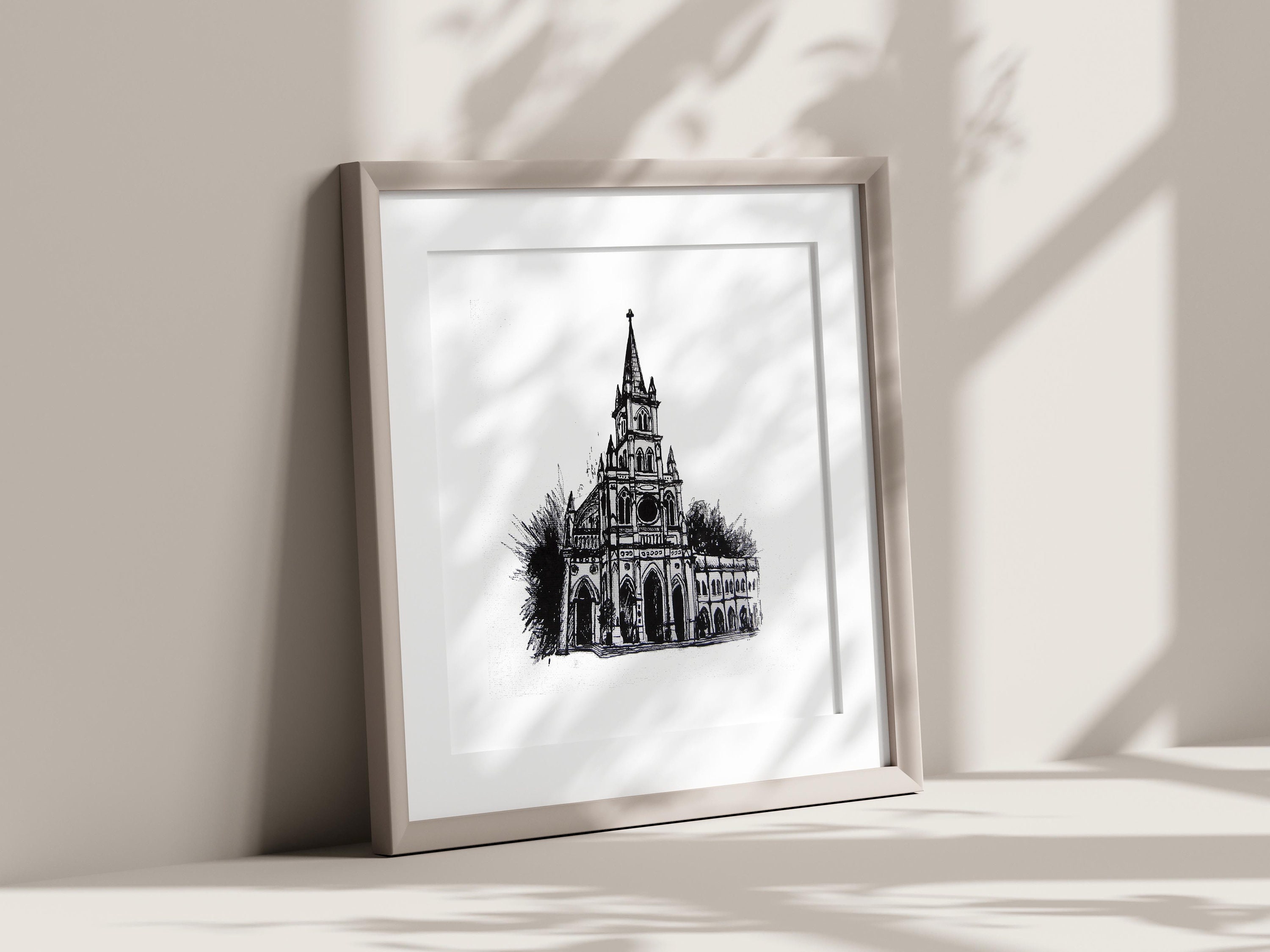 Printable Digital Wall Art, Singapore Landmark, Chijmes, Asian ...