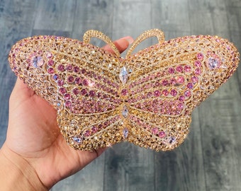 Pink Butterfly Purse - Etsy