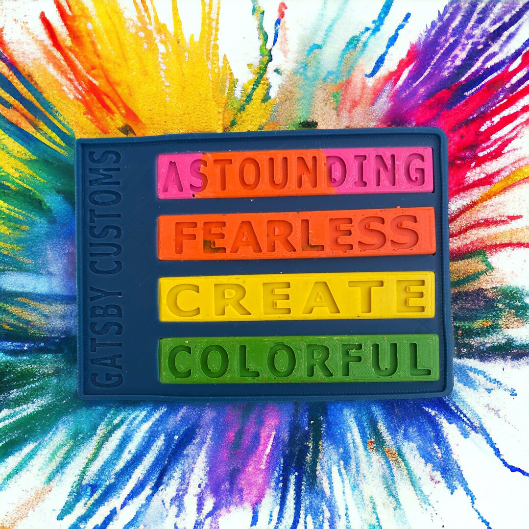 Personalized Crayon Mold, Custom Text, DIY Craft - Etsy