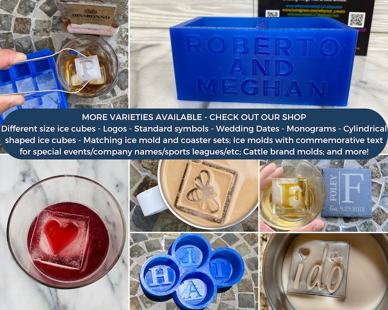 State Outline Ice Cube Tray, Whiskey King Cubes, Custom Silicone Mold ...