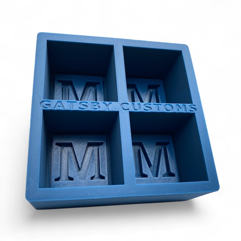 Monogrammed Ice Cubes Tray - Etsy