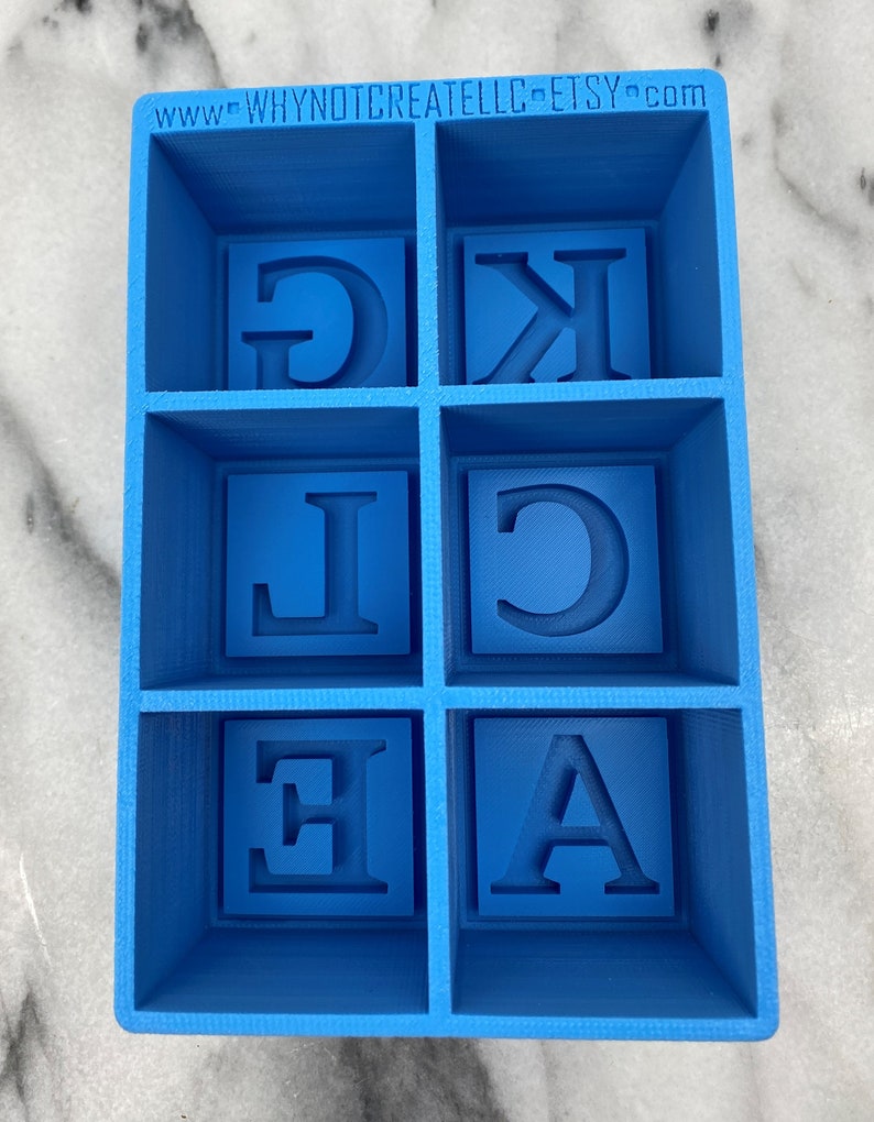 Custom Ice Cube Mold Makes 1.75 Cubes. Personalized - Etsy