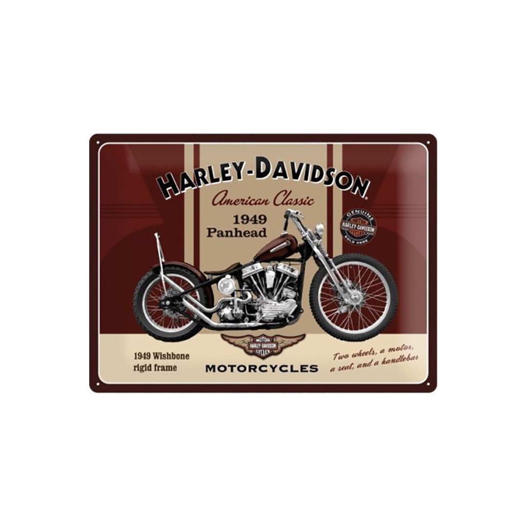 Harley Davidson 1949 Panhead Metal Sign - Etsy
