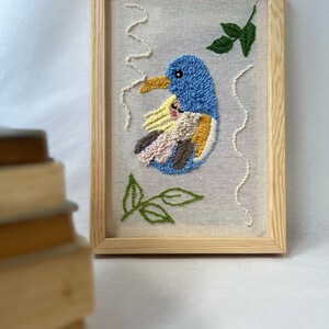 Framed Wall Decor for Birdlover Handwork Punch Needle Wall Art, Kids ...