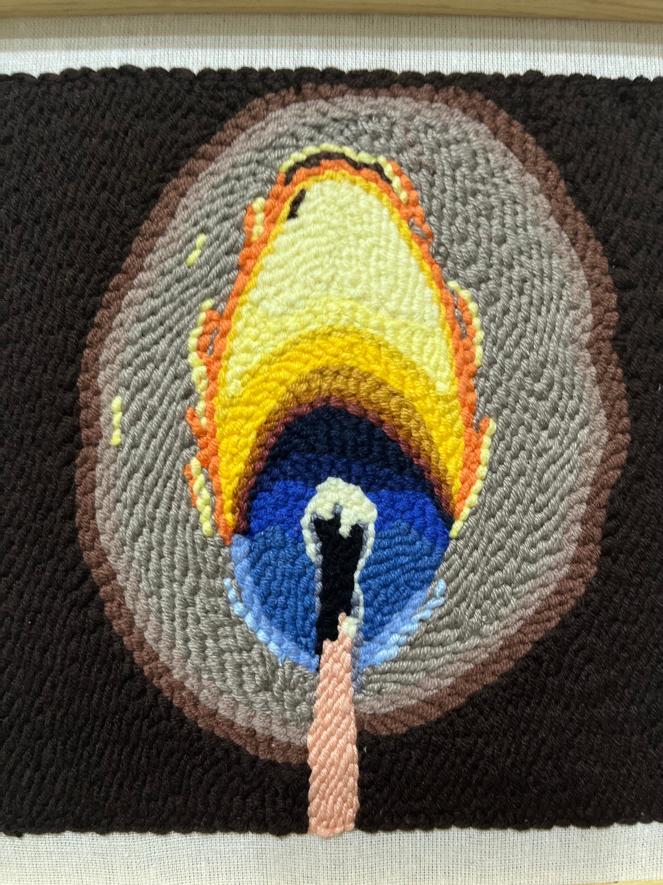 Natural Framed Wall Hanging With Flicker,minimalist Simple Wall Decor ...