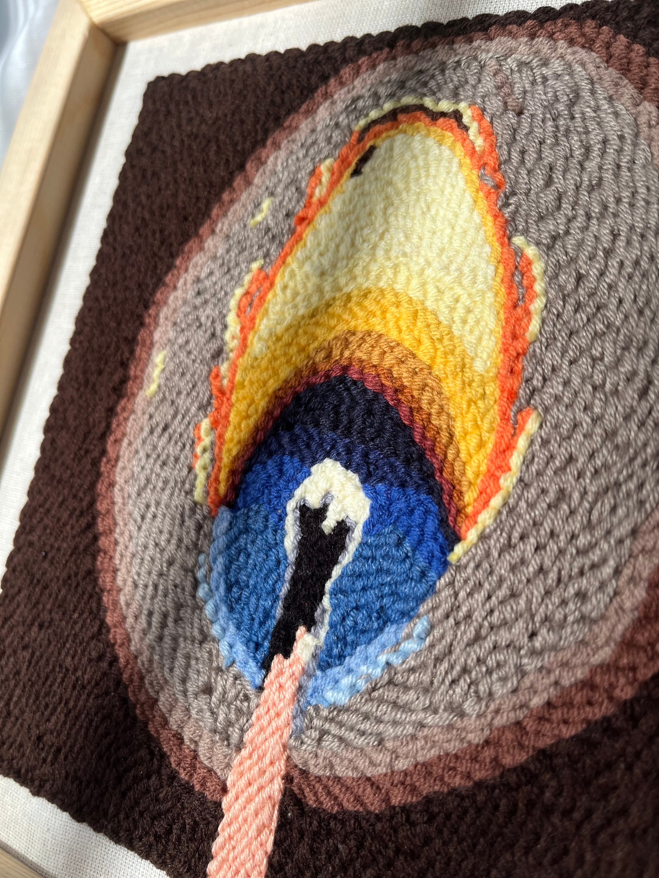 Natural Framed Wall Hanging With Flicker,minimalist Simple Wall Decor ...