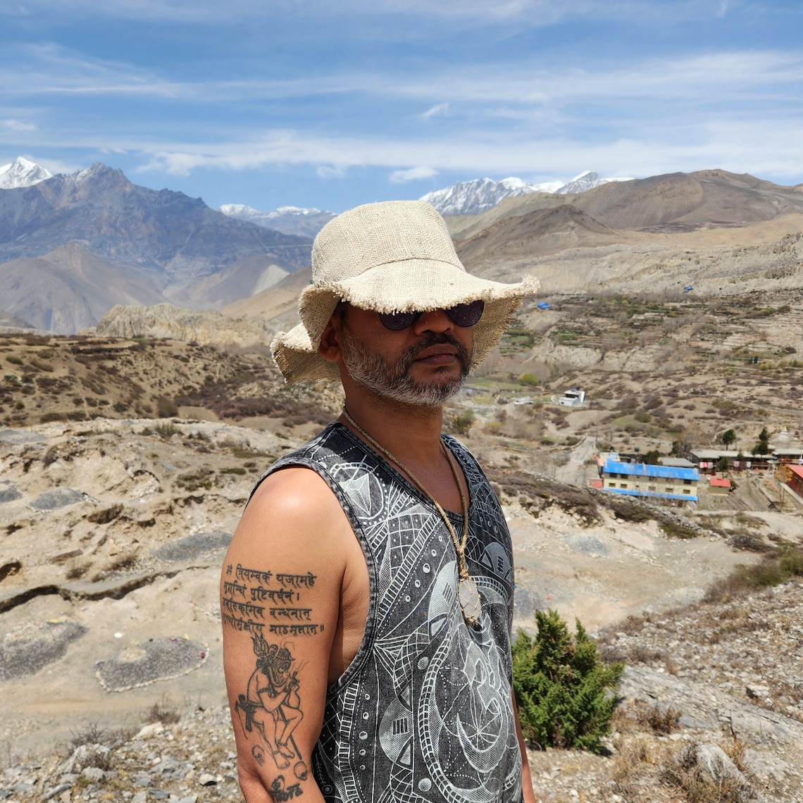 Handmade Wide Brim Hemp Hat: Men's Boho Festival Sun Hat - Etsy