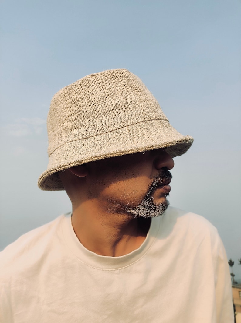 Hemp Bucket Hat for Men: Classic Boho Summer Hat - Etsy