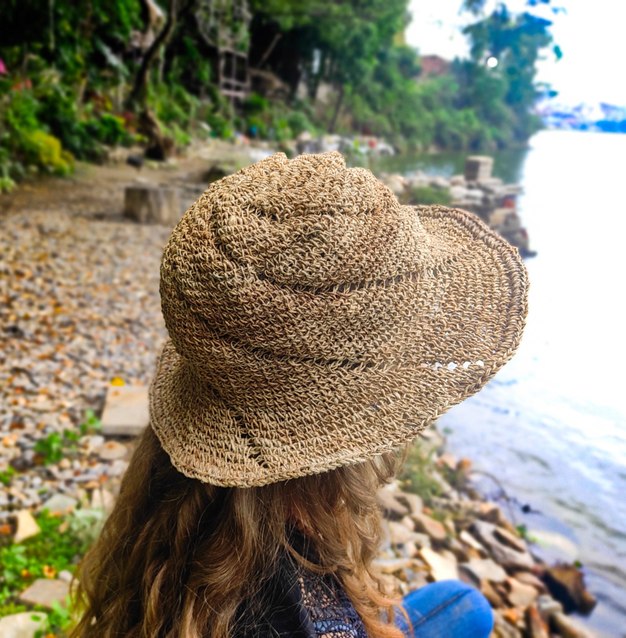 Elegant Crochet Hemp Hat: the Perfect Ethical Accessory for Women - Etsy