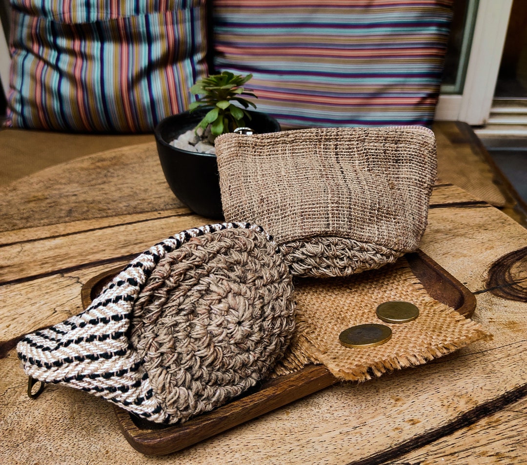 Handwoven Nettle Fiber Coin Purse: Ethical Small Gift - Etsy