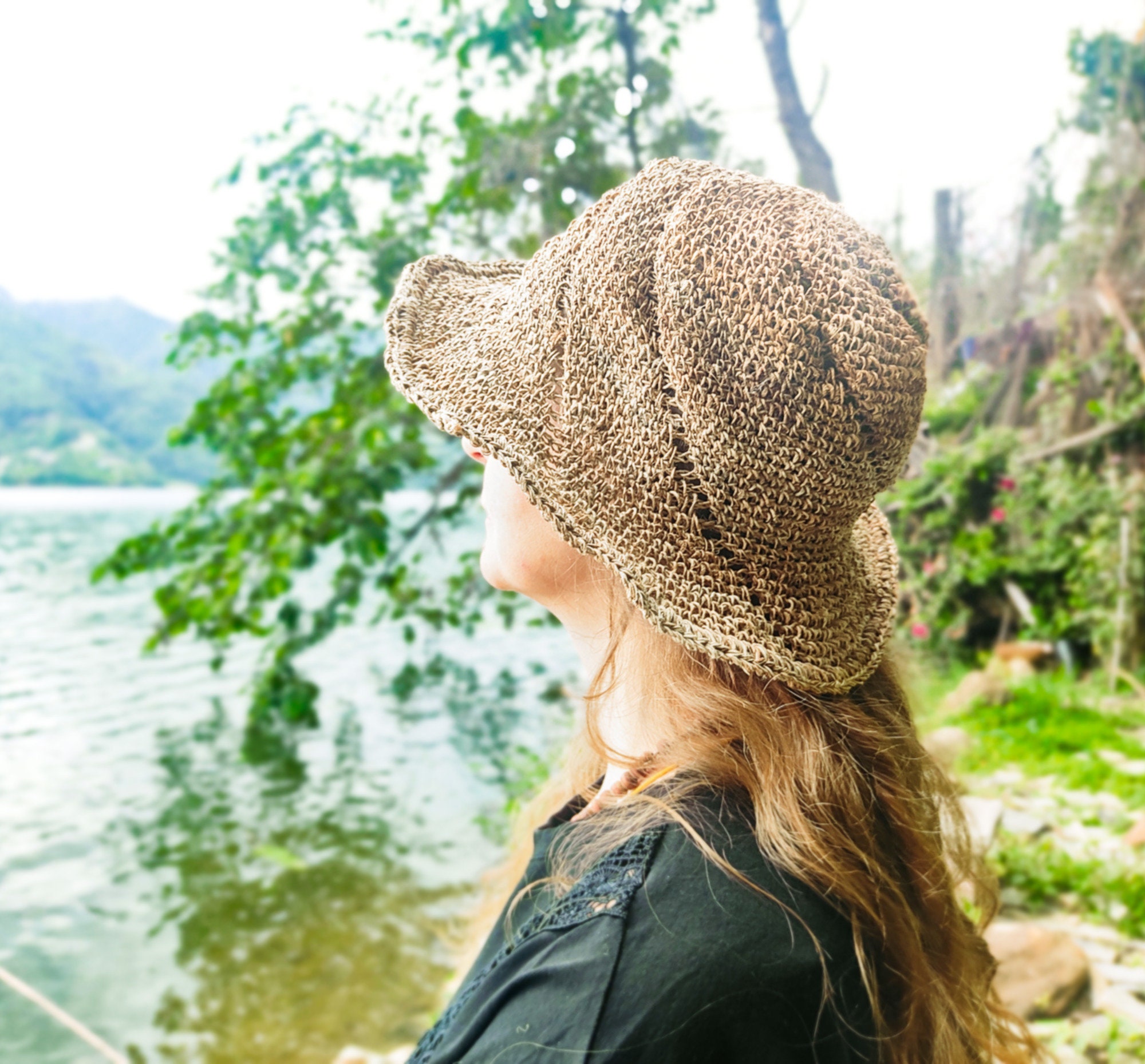Elegant Crochet Hemp Hat: the Perfect Ethical Accessory for Women - Etsy