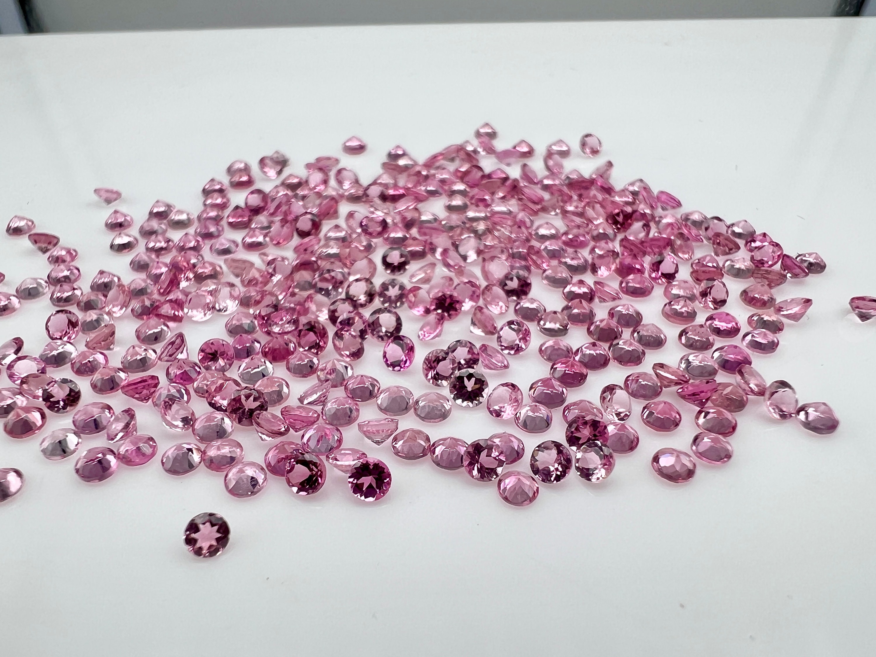 Natural Pink Tourmaline, Round Cut Tourmaline Stone, Pink Tourmaline ...