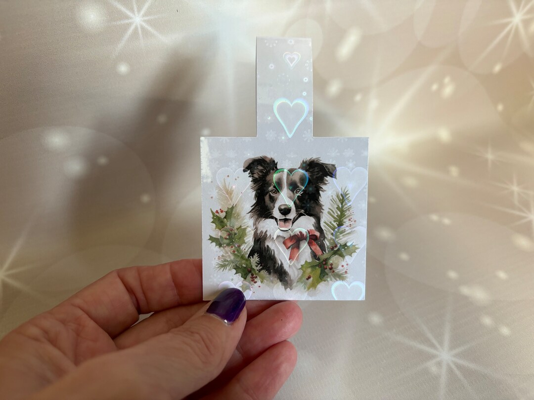 Christmas Border Collie Magnetic Bookmark - Etsy