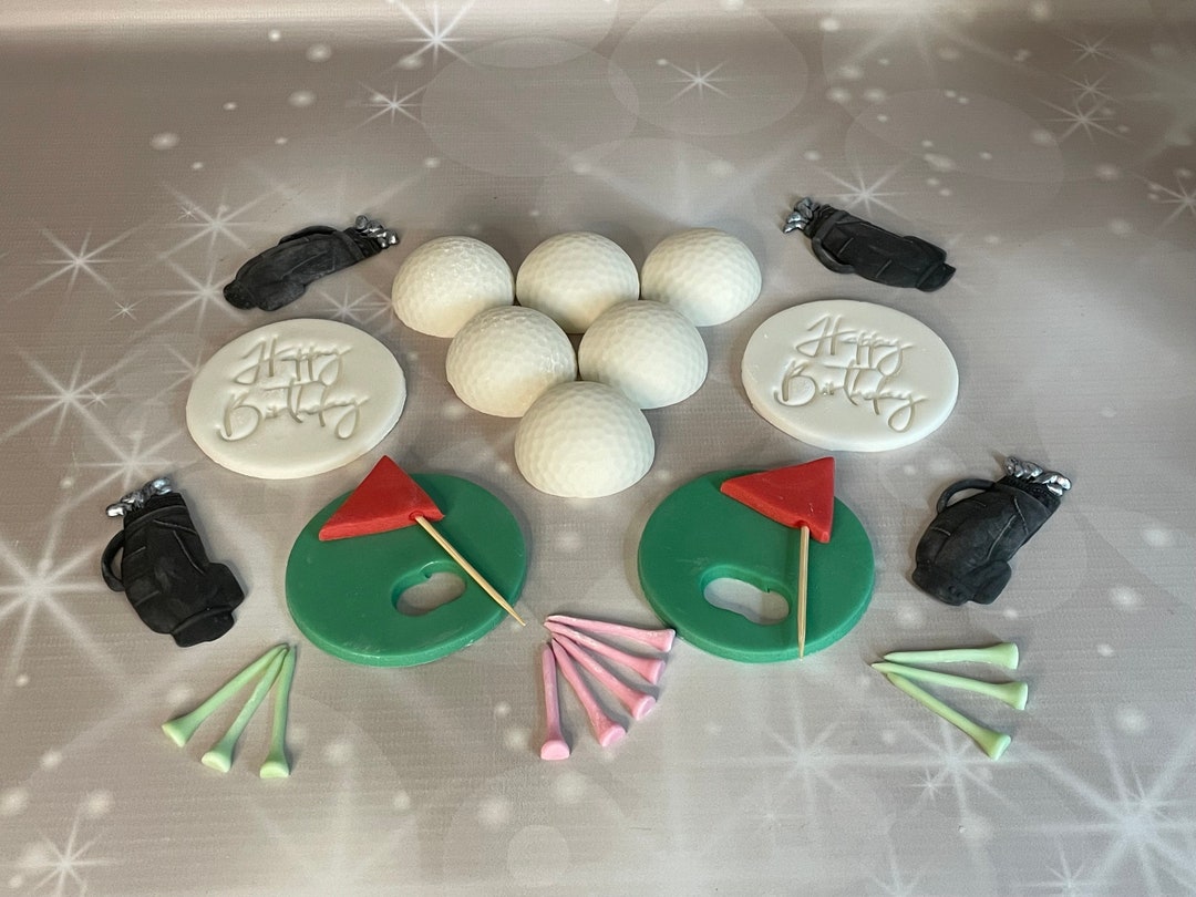Golf Cake Toppers. Select From Options Like happy Birthday, happy ...