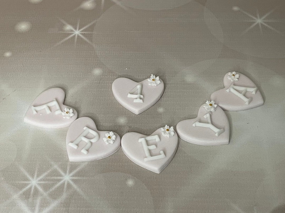 1 X Edible Fondant Letters, Names and Numbers for Cakes - Etsy