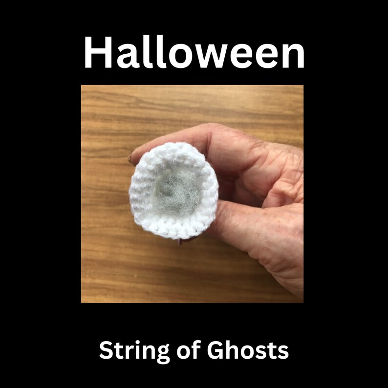 Halloween Crochet Pattern for Beginners, String of Ghosts, Decor, Pdf Downloads - Etsy UK