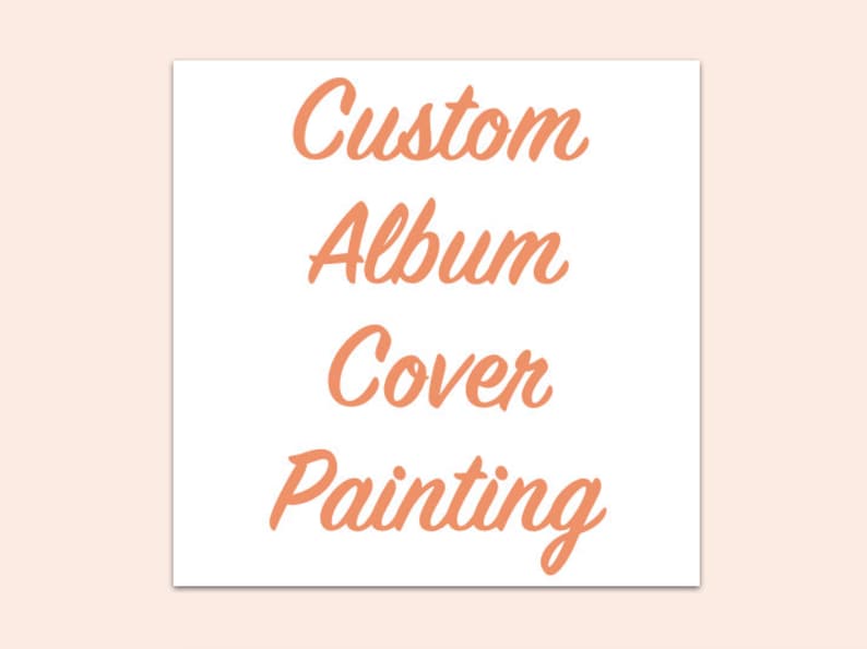 Custom Album Cover Painting on Canvas - Etsy