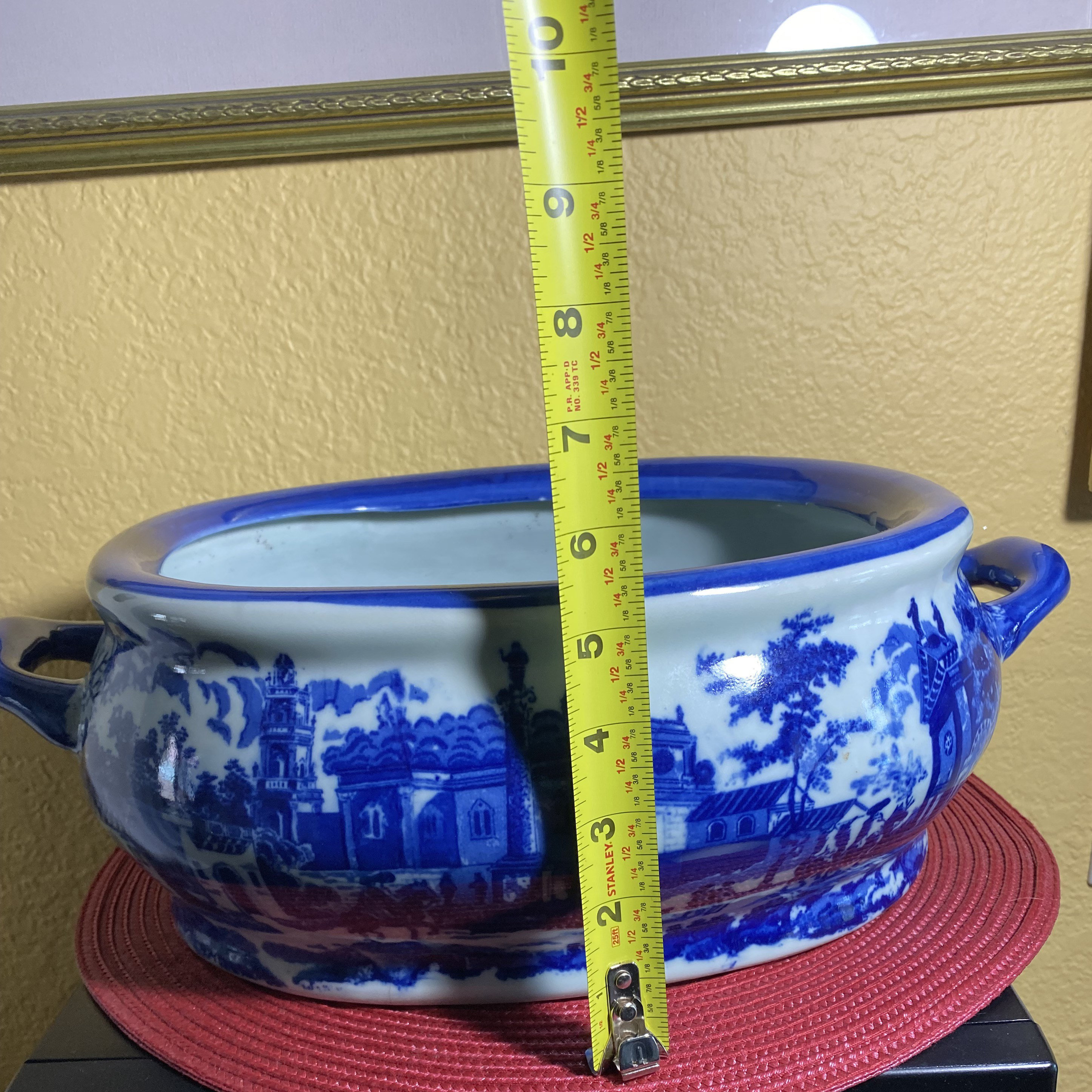 Blue Willow Soup Tureen Platter Oversized Platter Antique Tureen ...