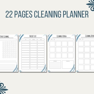 Printable Cleaning Schedule, Cleaning Checklist, Cleaning Planner, A4 ...