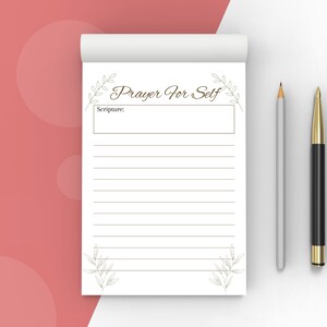 Printable Prayer Journal Template, Bible Study Journal, Sermon Notes ...