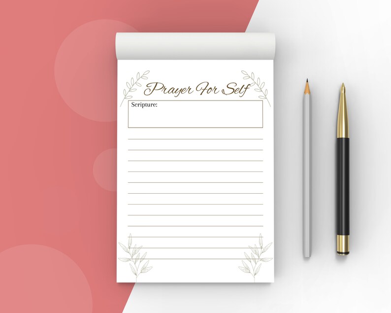 Printable Prayer Journal Template Bible Study Journal Sermon - Etsy