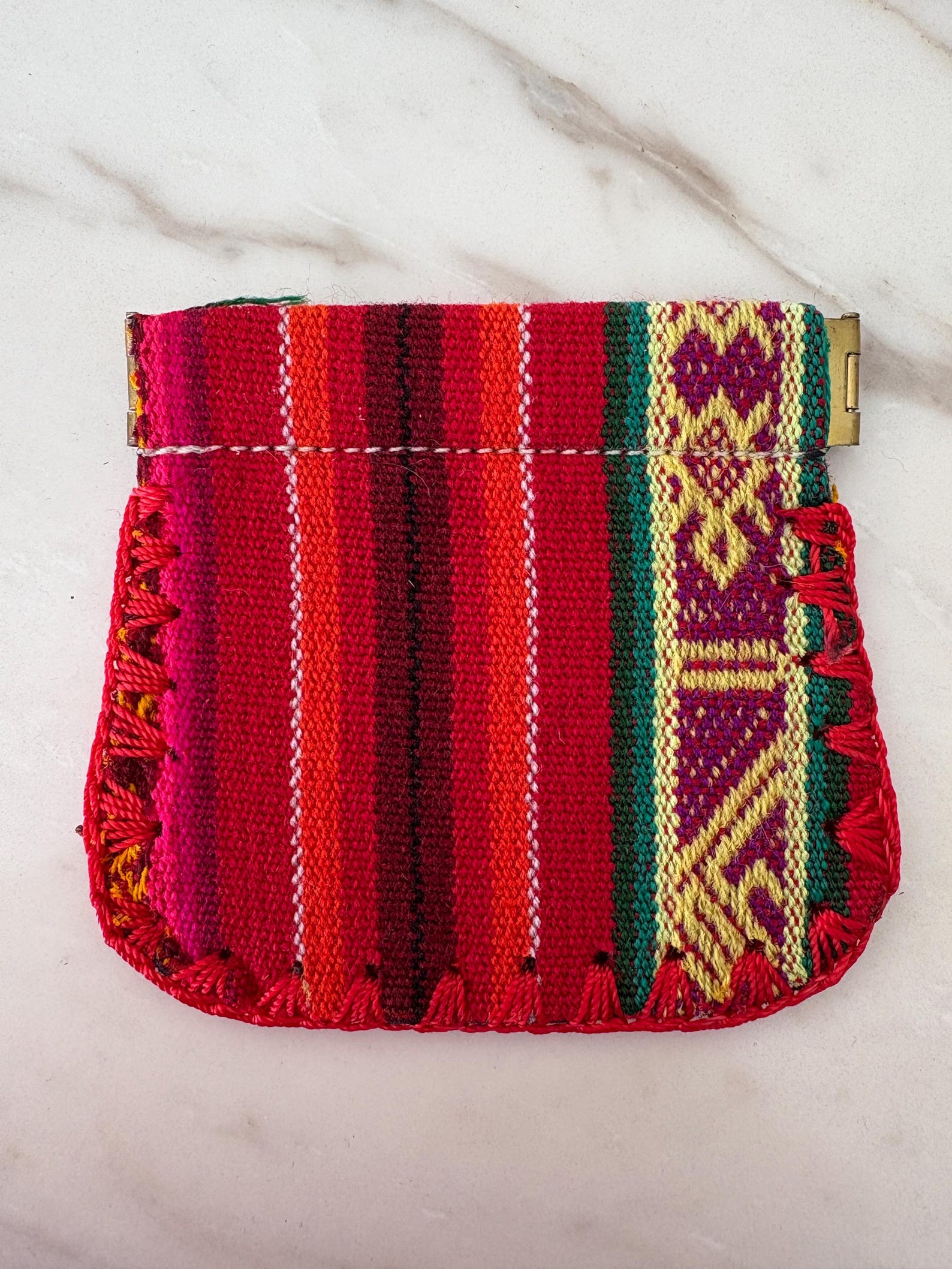 Peruvian Woven Coin Purse, Squeeze Frame Pocket Pouch, Flex Frame Pouch ...
