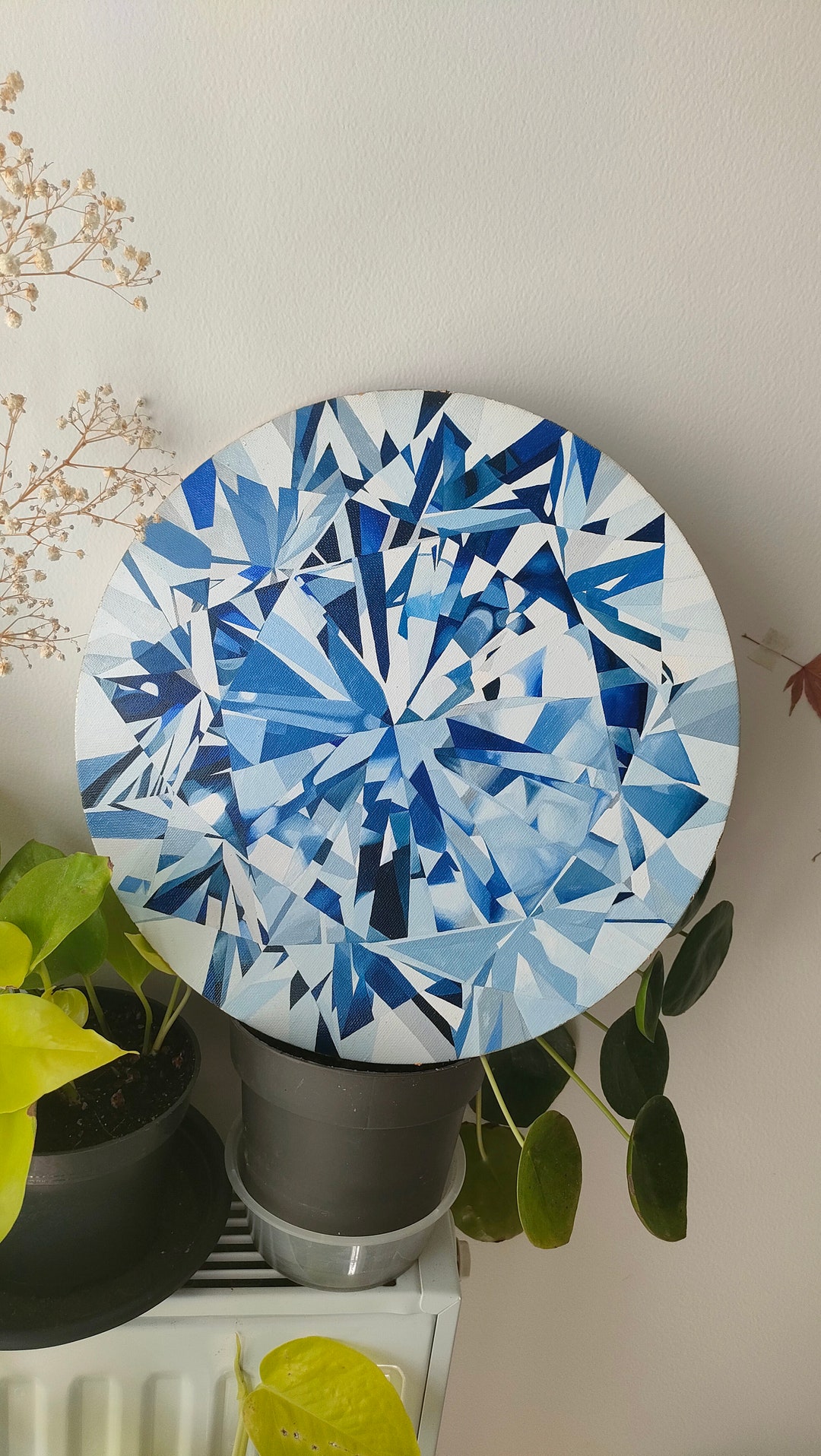 Blue Diamond Painting - Etsy