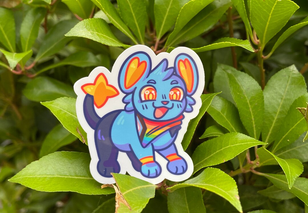 Shinx LGBTQ Pride Glossy Vinyl Stickers Progress Pride, Lesbian ...