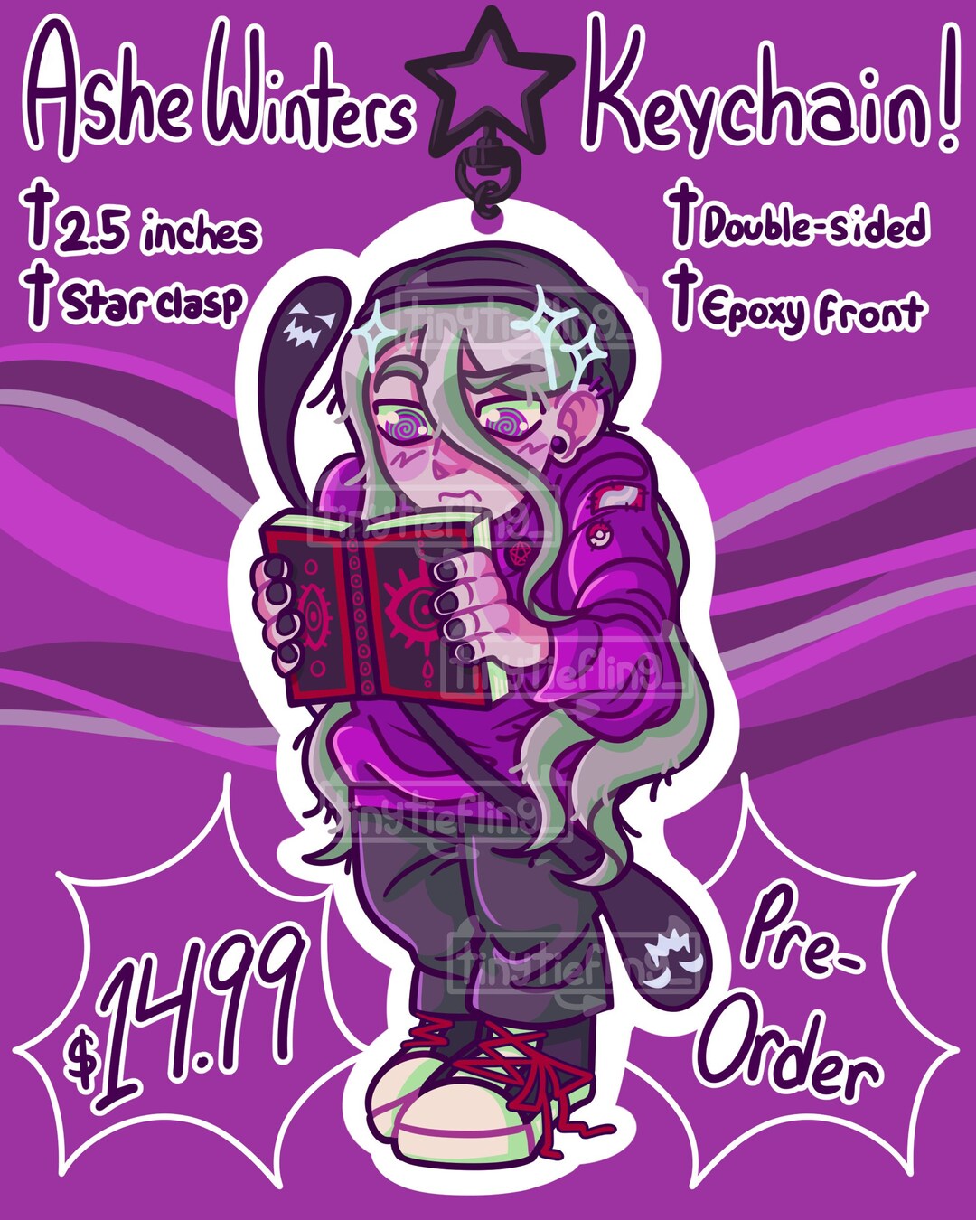 PREORDER Ashe Winters Acrylic Keychains Just Roll With It JRWI ...