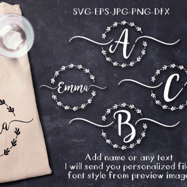Monogram Frames - Etsy